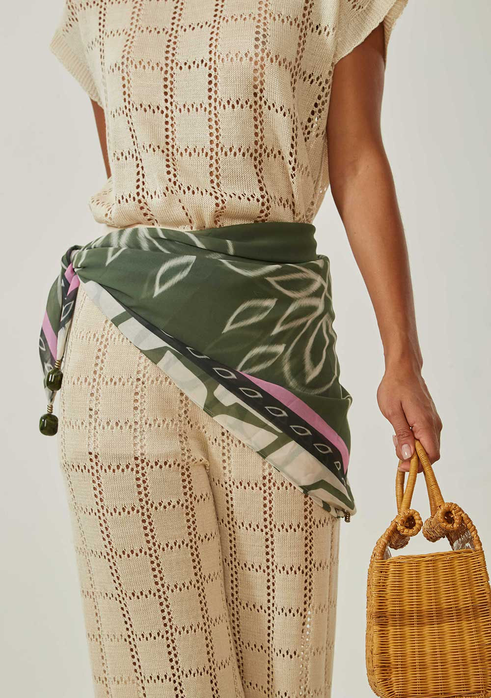 Lenço Maria.Valentina Médio Bege - Maria.Valentina